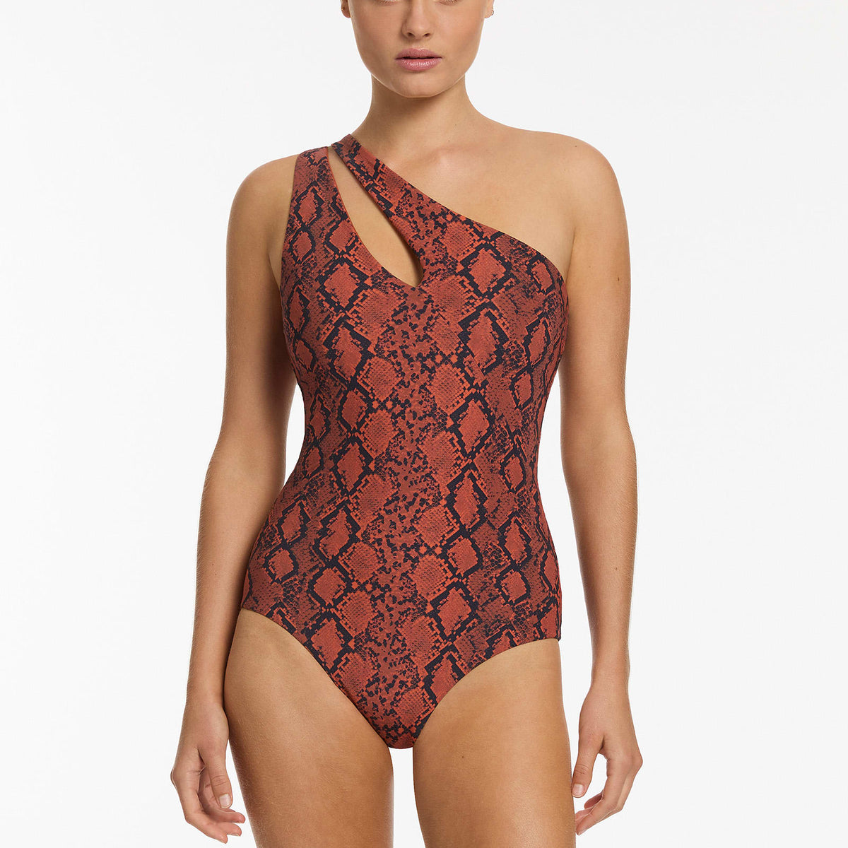 Python Splice One Shoulder One Piece - Spice – JETS Australia