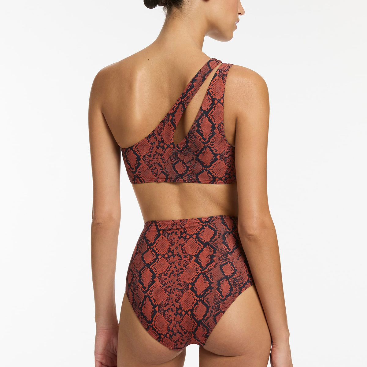 Python High Waist Bikini Bottom - Spice – JETS Australia