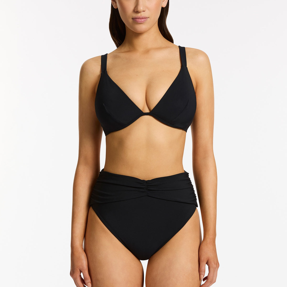 Jetset Underwire Triangle Bikini Top - Black – JETS Australia