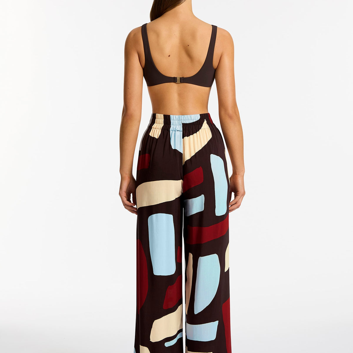Zarla Wide Leg Pant - Ruby – JETS Australia