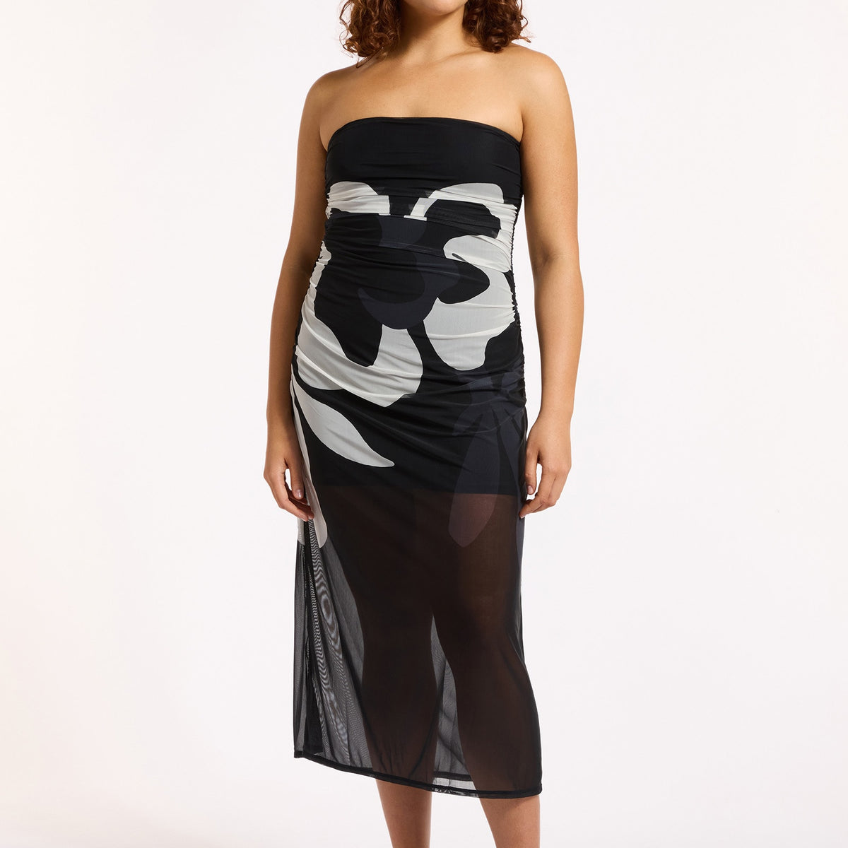 Cactus Garden Mesh Strapless Dress – JETS Australia