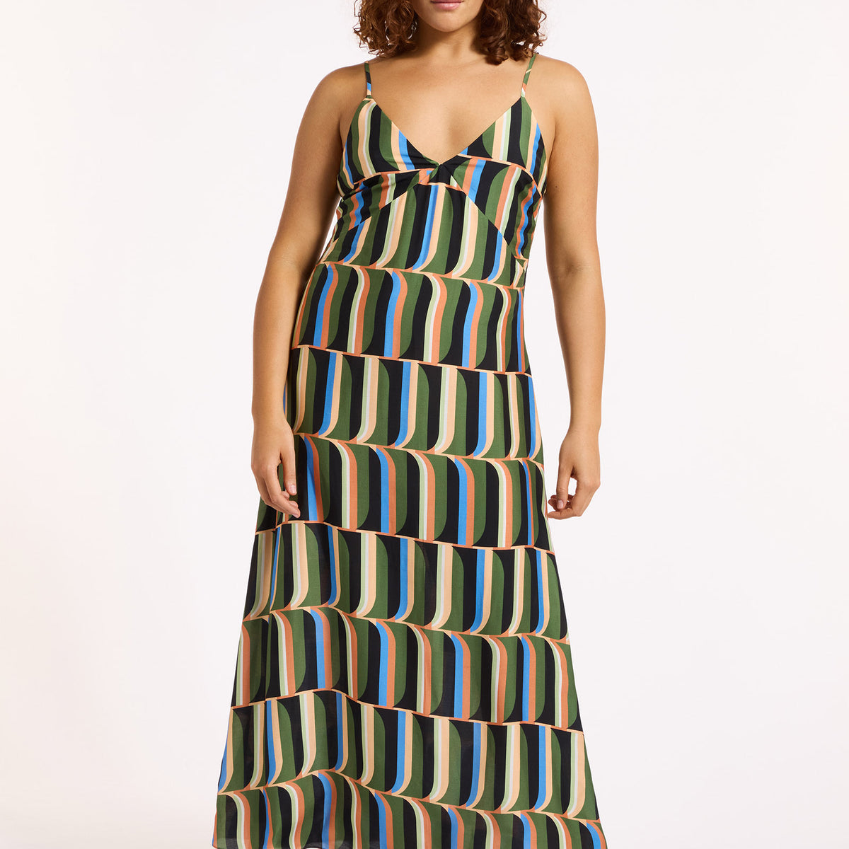 Urban Geo Slip Maxi Dress – JETS Australia