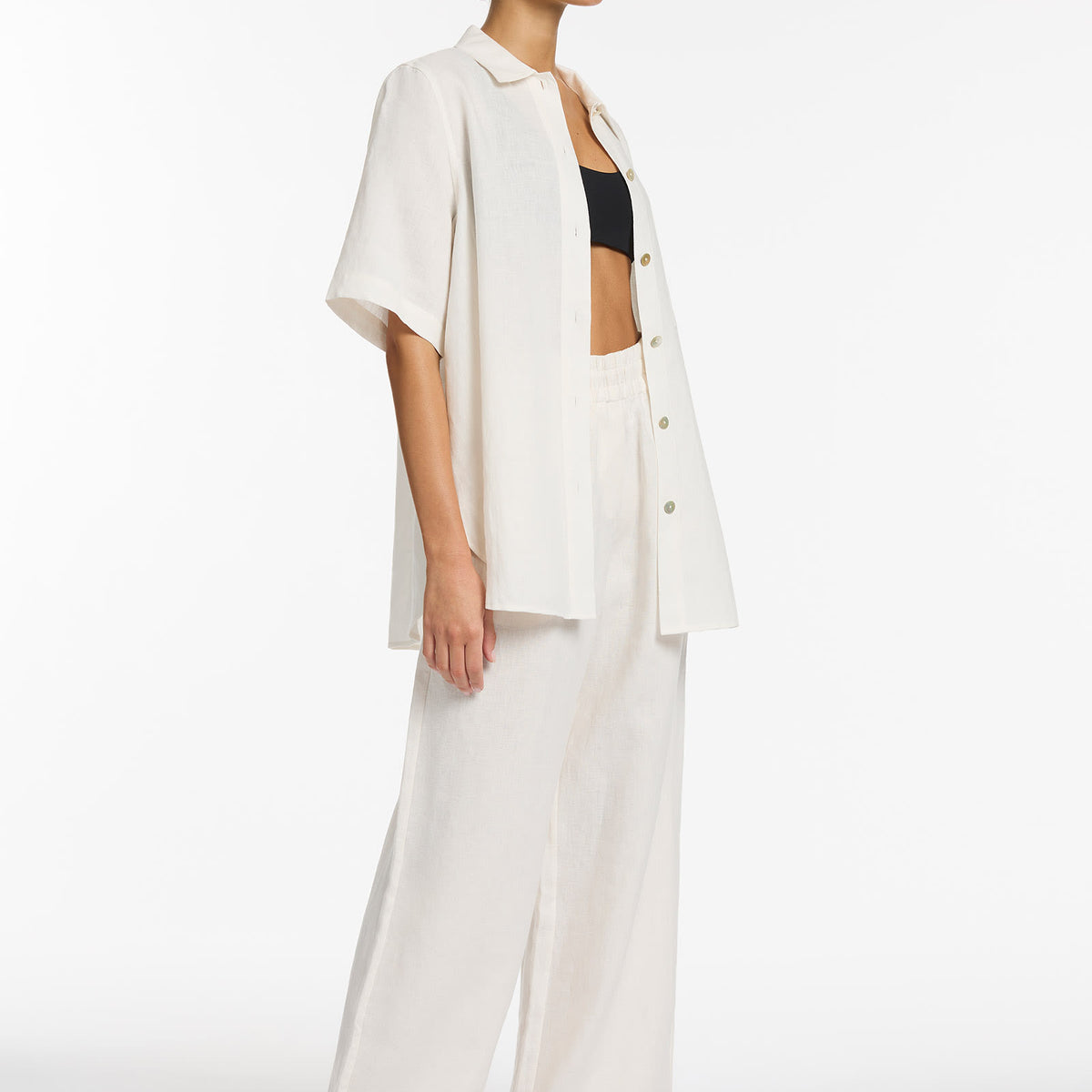 Jetset Wide Leg Pants - Chalk – JETS Australia