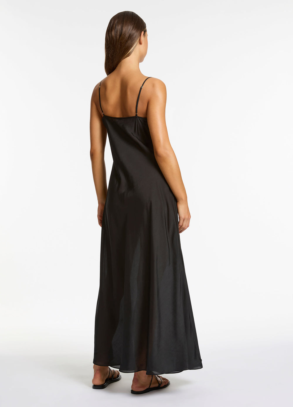 Jetset Slip Maxi Dress - Black – JETS Australia