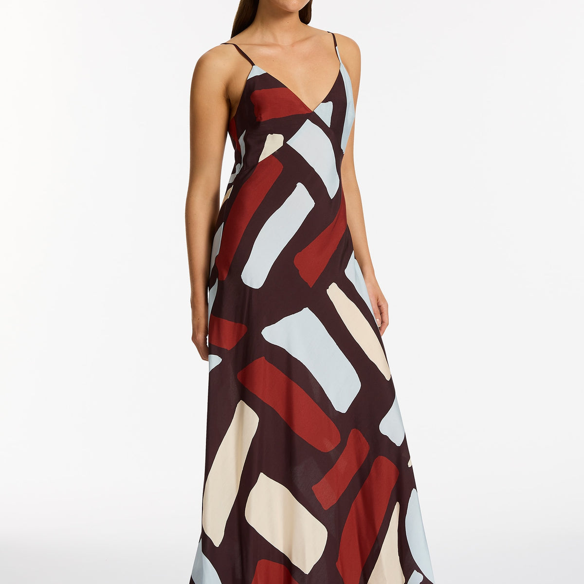 Zarla Slip Maxi Dress - Ruby – JETS Australia