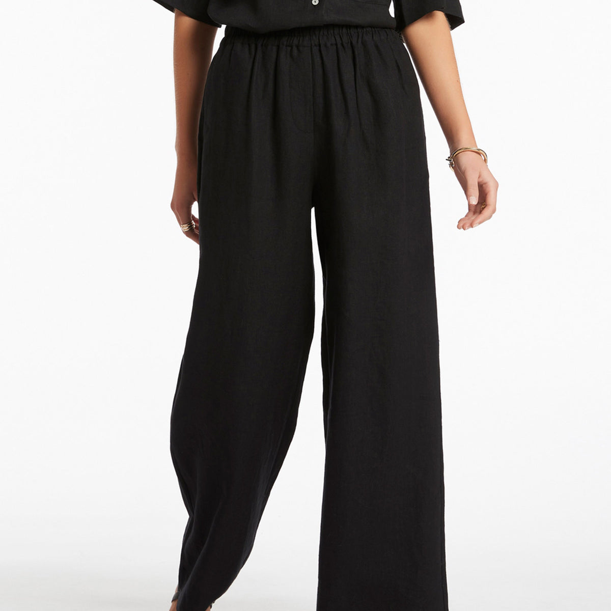 Jetset Wide Leg Pants - Black – JETS Australia