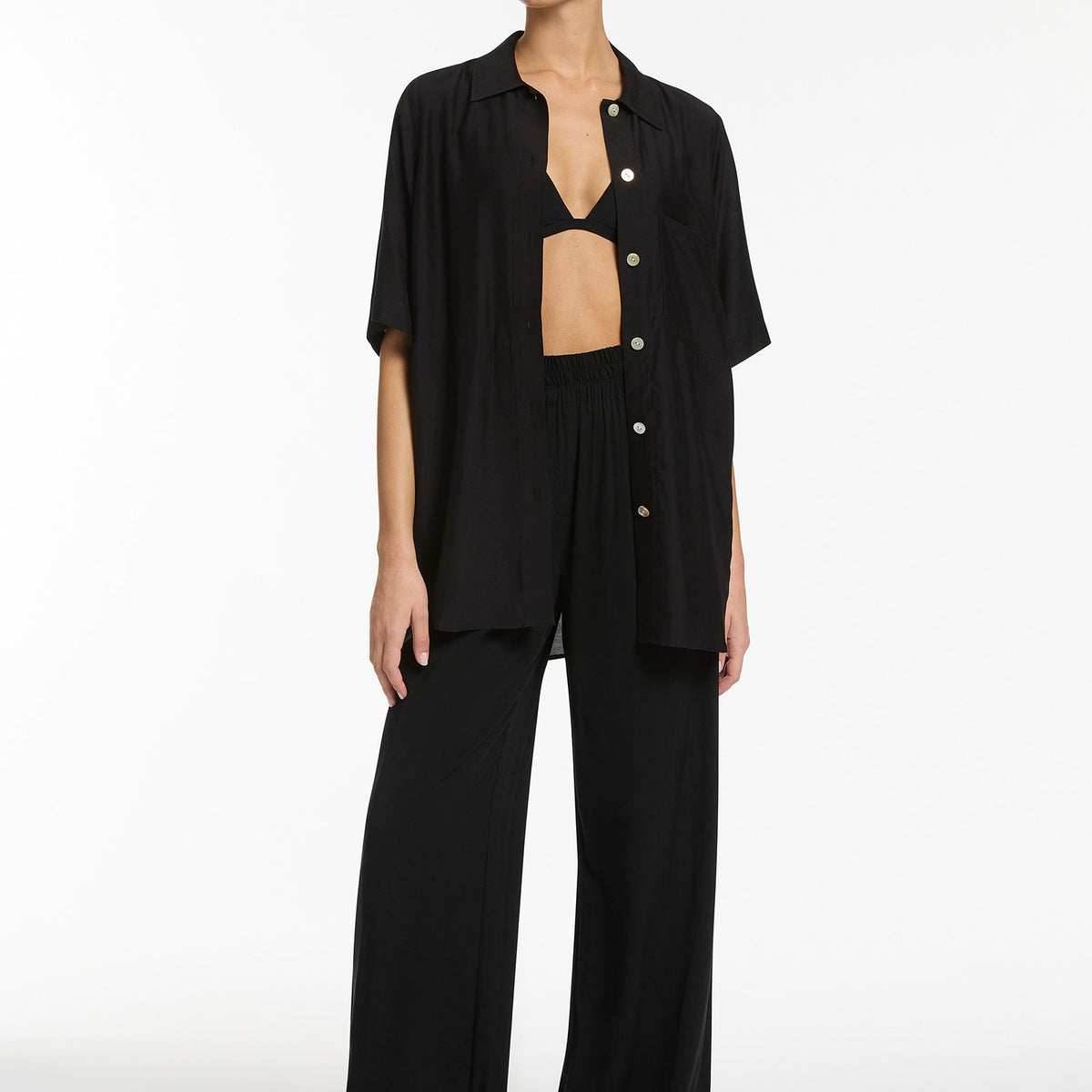 Jetset Wide Leg Pants - Black – JETS Australia