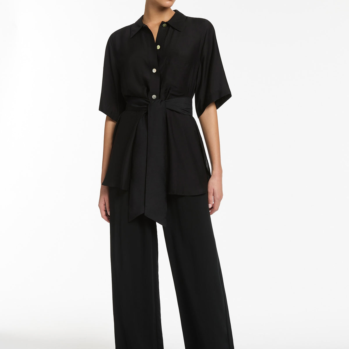 Jetset Wide Leg Pants - Black – JETS Australia